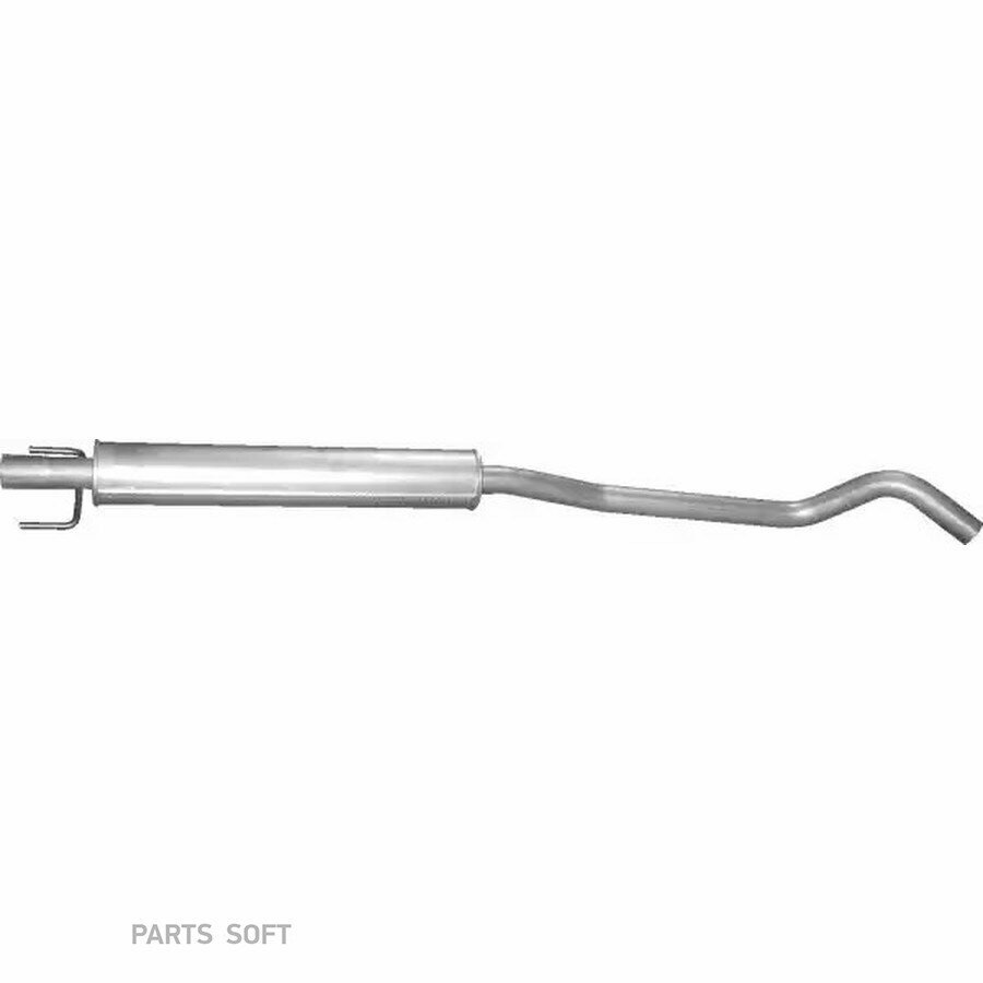 Глушитель средн часть OPEL: CORSA C 1.7D HATCHBACK 03-06 от официального дистрибьютора, POLMOSTROW, артикул 17545