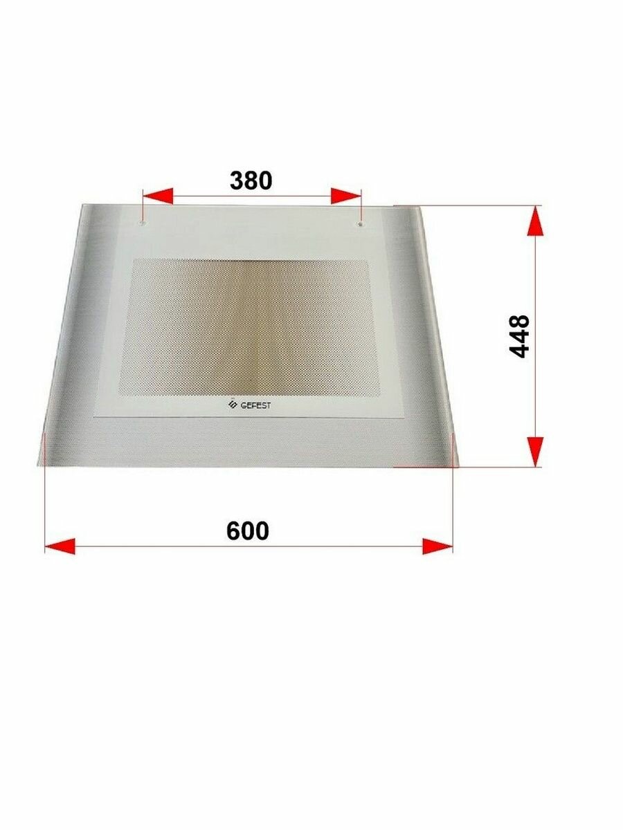 Стекло панорамное ( наружное ) плиты Gefest ДА602.17.2.000-08