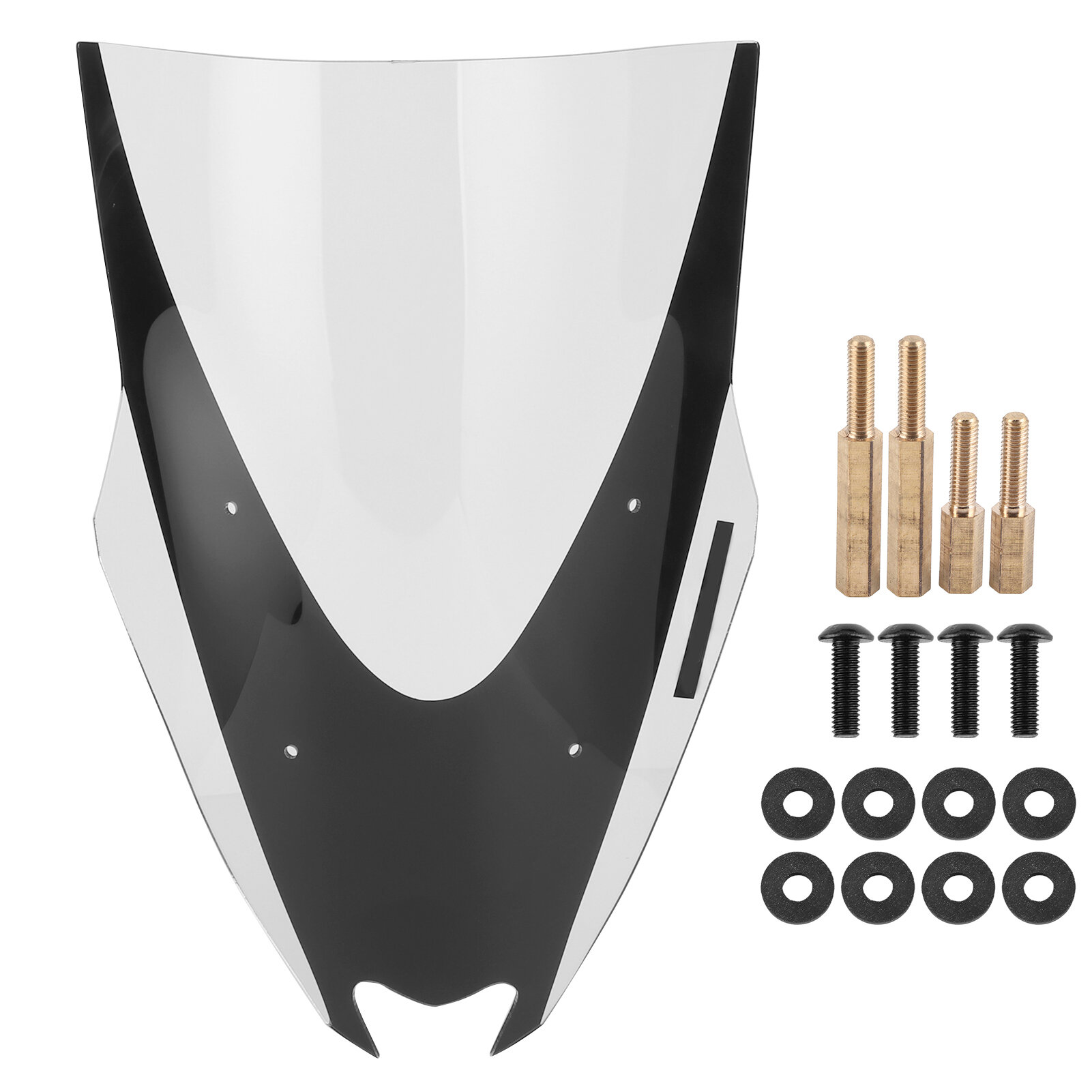 Ветровое стекло повышенной высоты для мотоцикла YAMAHA NMAX 125/155 2015-2018 (прозрачное)