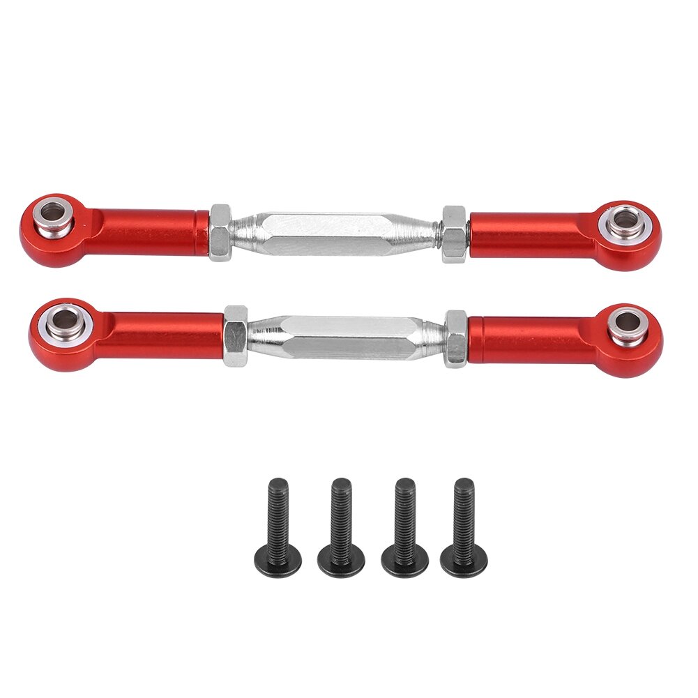 Тяги подвески из алюминиевого сплава для радиоуправляемой машины HIMOTO E10MTL E10MT E10BP масштаба 1/10 (красные)