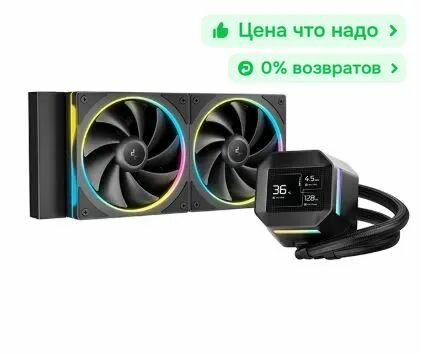 Deepcool LM360 240/360 BLACK&WHITE 2,4-дюймовый ЖК-дисплей с цифровым дисплеем с водяным охлаждением поддерживает 1851 водяной насос с регулируемой скоростью вращения