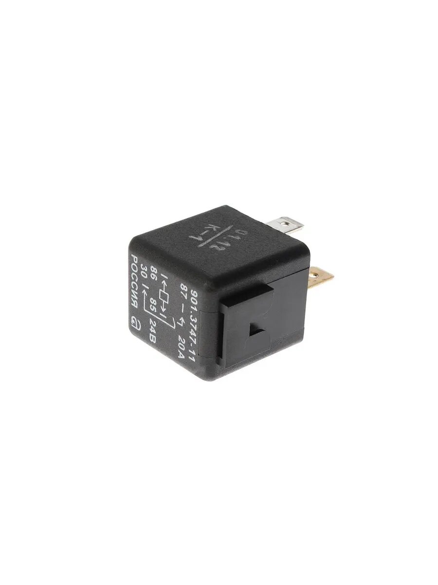 Реле электромагнитное 24V 4-х контактное 20/10А замык. без кронштейна АВАР 751.3777-11