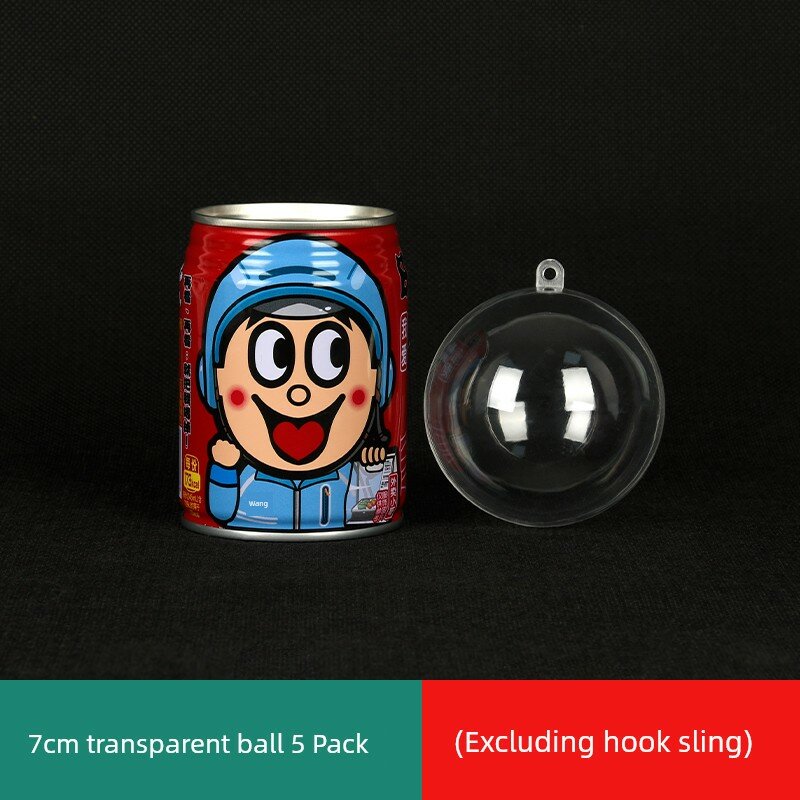 Прозрачный акриловый шар, диаметр 7 см, упаковка 5 шт. для магазинного декора, прозрачные подвесные украшения