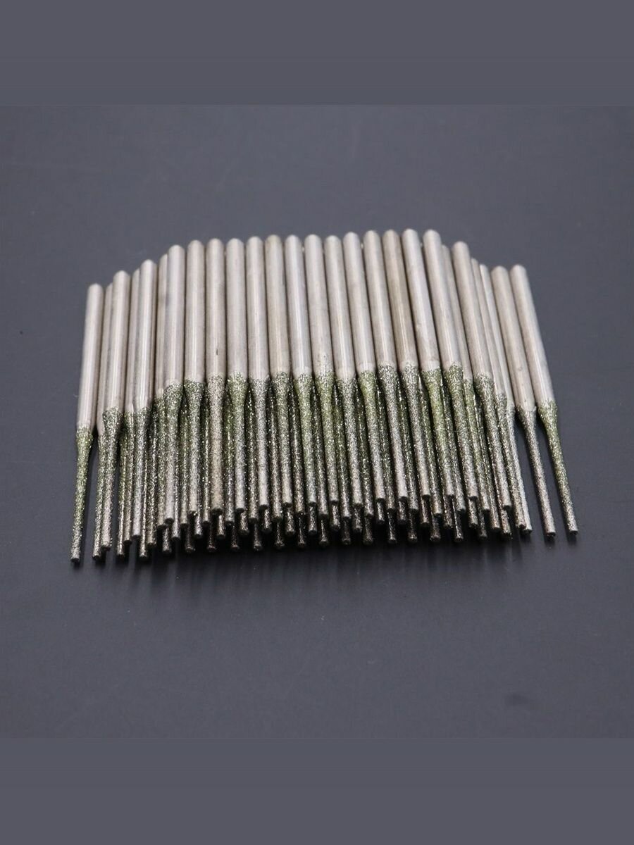 100 шт./компл. алмазные шлифовальные буровые долота, ультрадлинные сверла 1,0 мм, нефритовые шлифовальные долота
