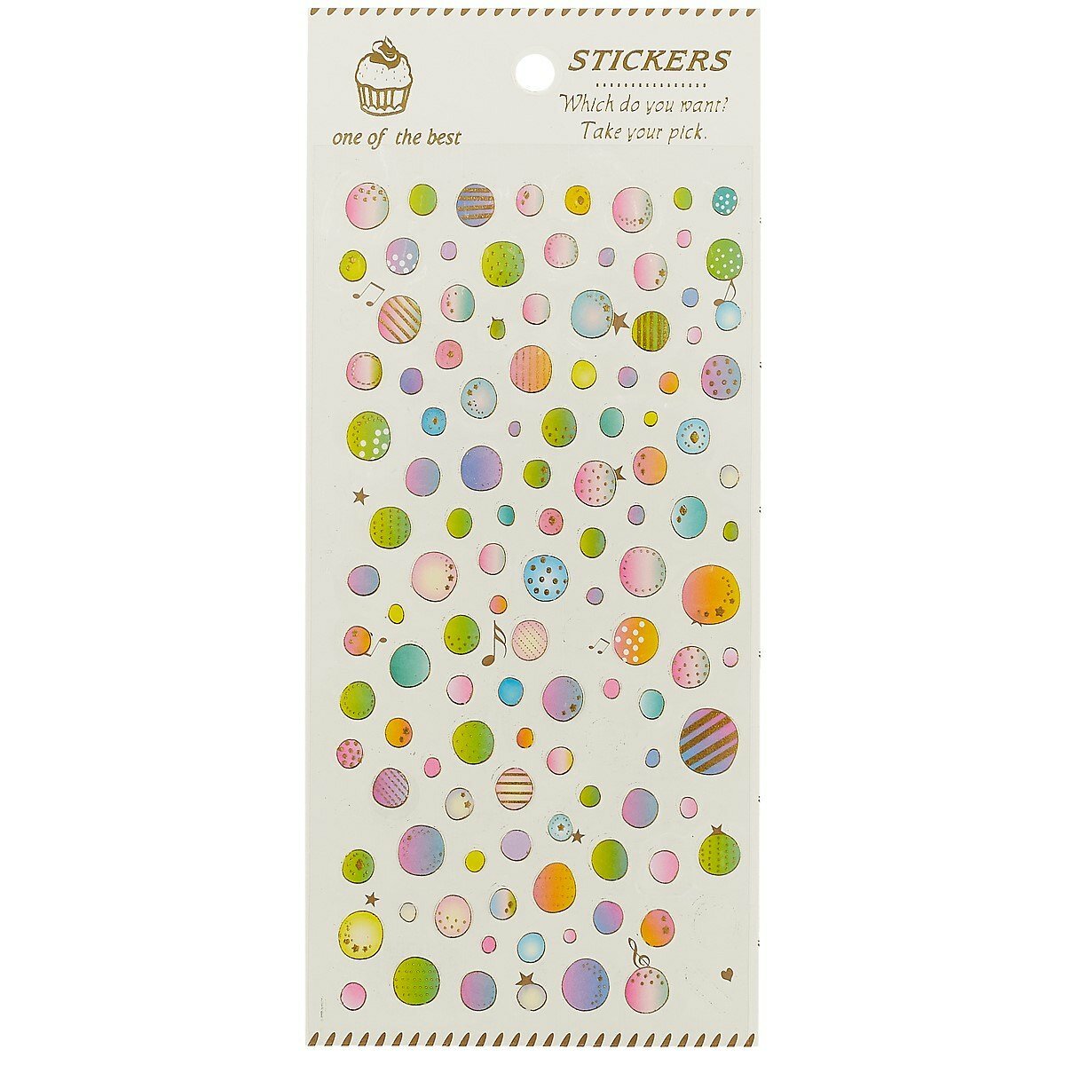 Наклейки фольгированные Космос SLC-01