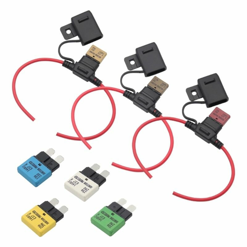 Держатели предохранителей 30А с проводами 12 AWG