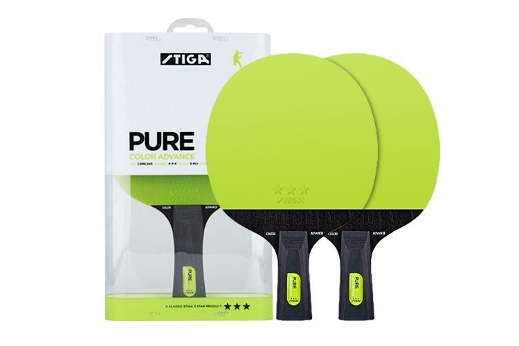 Ракетки для настольного тенниса унисекс Stiga Pure Wood грейпфрутово-зелёный