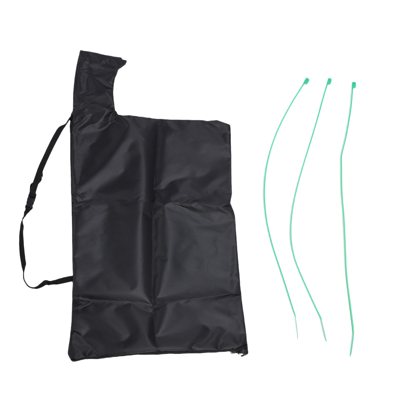 Замена вакуумного мешка для воздуходувки с кабельной стяжкой из ткани Оксфорд, портативная ручка, сумка для мусора на молнии, черная