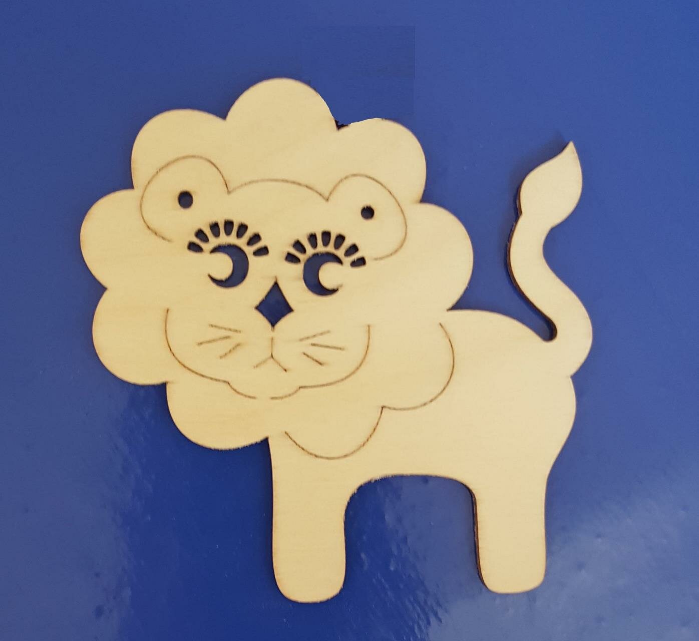 Пазл Нескучные Игры "Львенок", деревянный, бежевый, контурный 10см