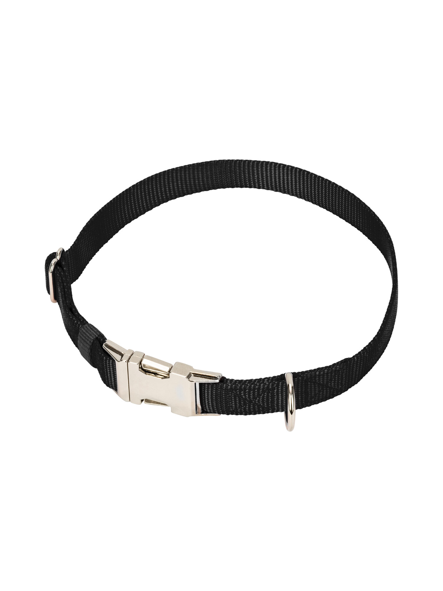 Ошейник для собак с фастексом (металл), ширина ленты 20 мм, обхват шеи 35-56см, черный, ZooOne, 70-0970