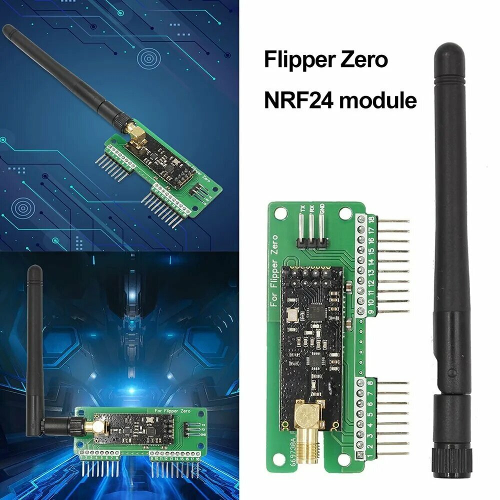 Модуль NRF24 для Flipper Zero: сниффер и mouse jacking через GPIO