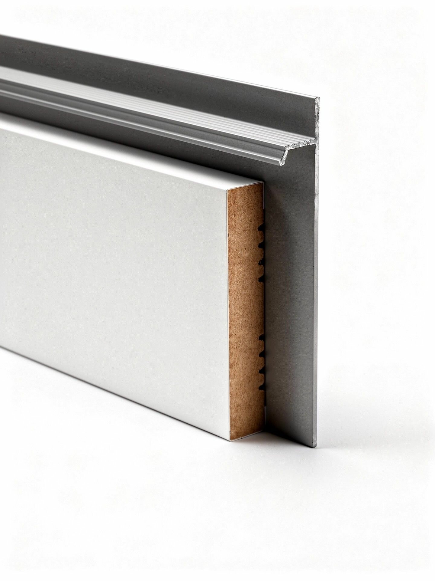 Скрытый плинтус с подсветкой 70мм