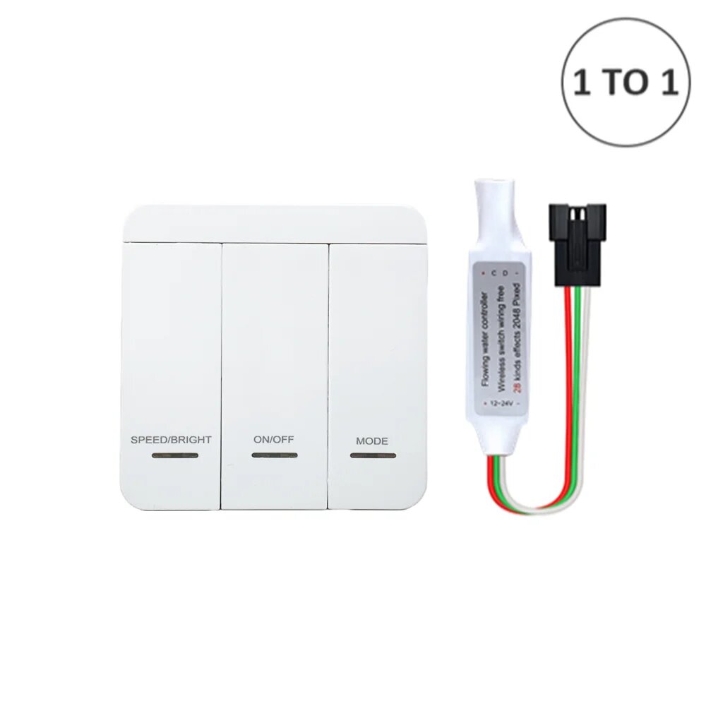 HERULED RGB Контроллер WS2811 для светодиодной ленты 3 key control 1 to 1