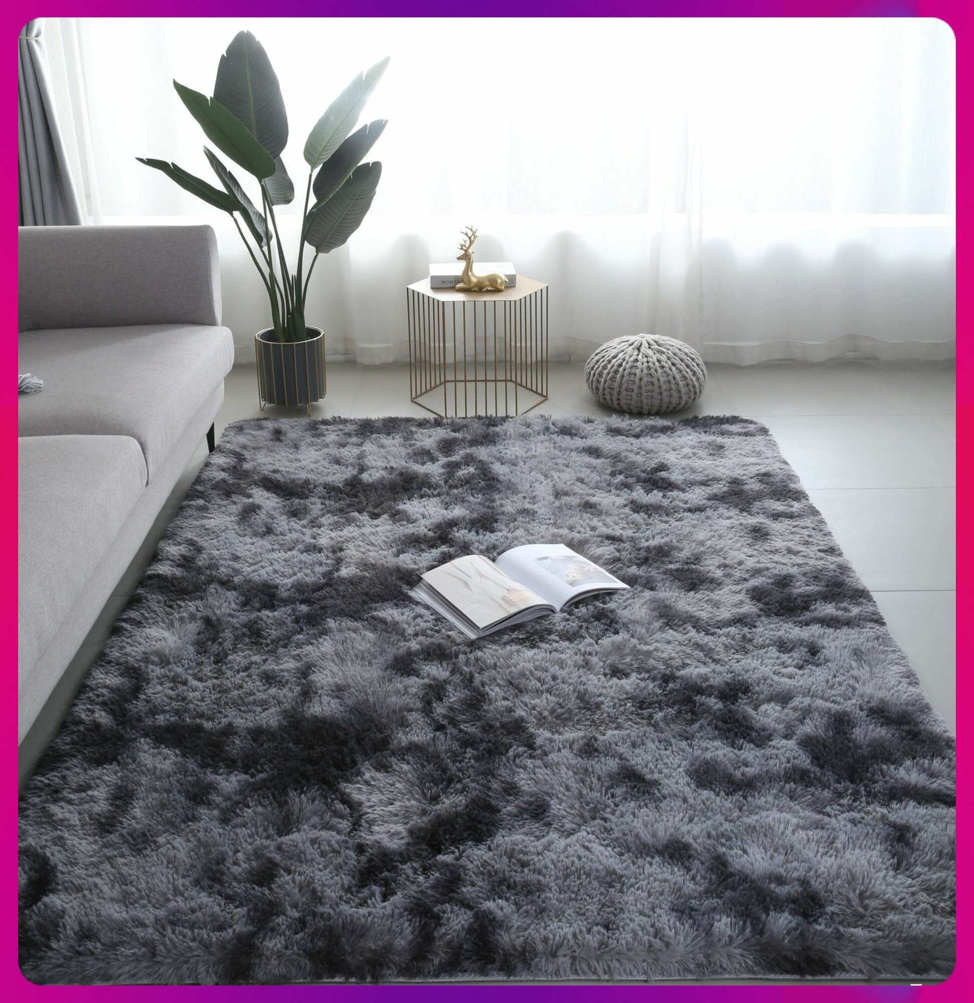 Ковер градиентный 2x1.5 м современный мягкий ковер для гостиной спальни прихожей ковровое покрытие напольный коврик