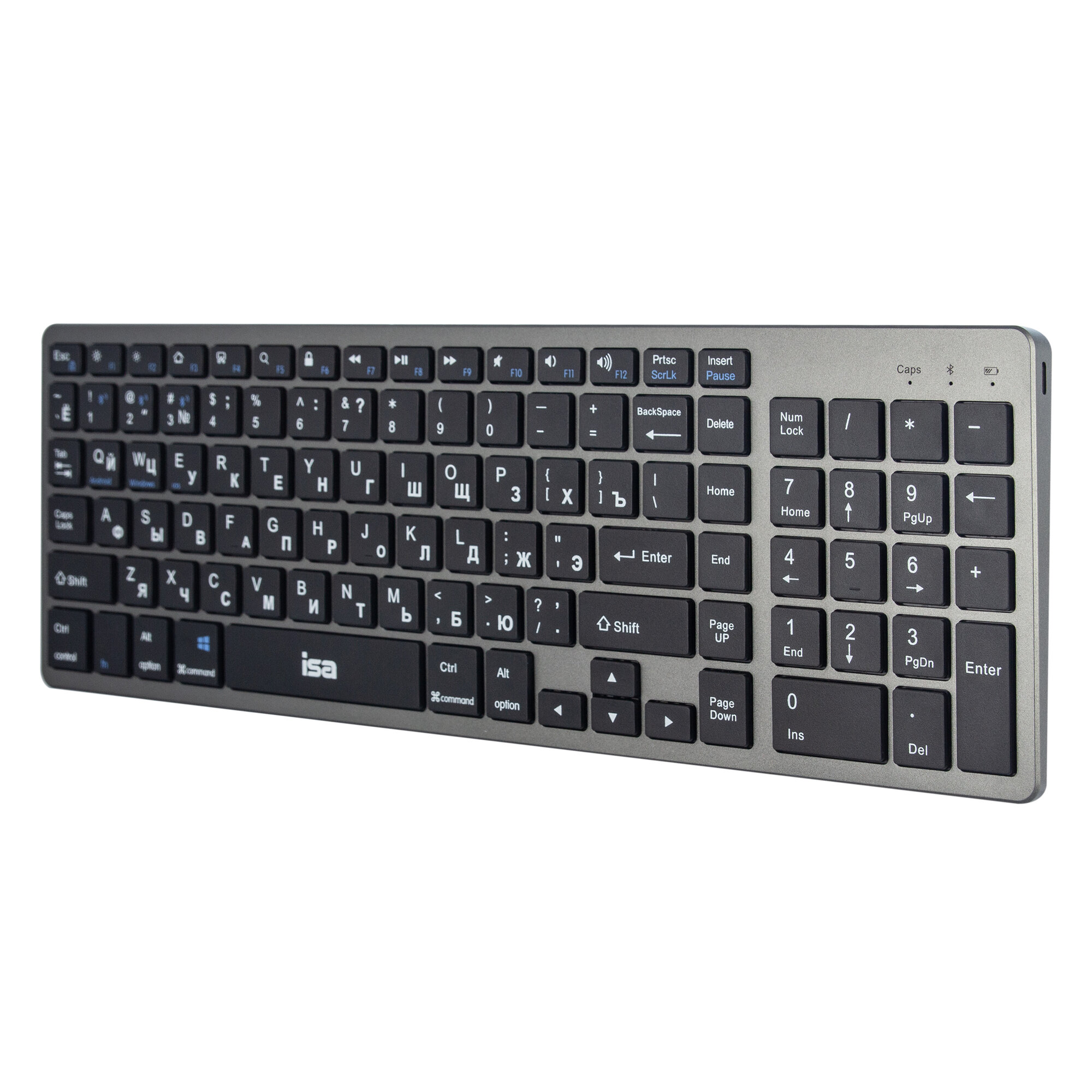 Беспроводная клавиатура ISA KB-11 Dual-Mode Wireless 2.4G/Bluetooth, RUS версия, Серый