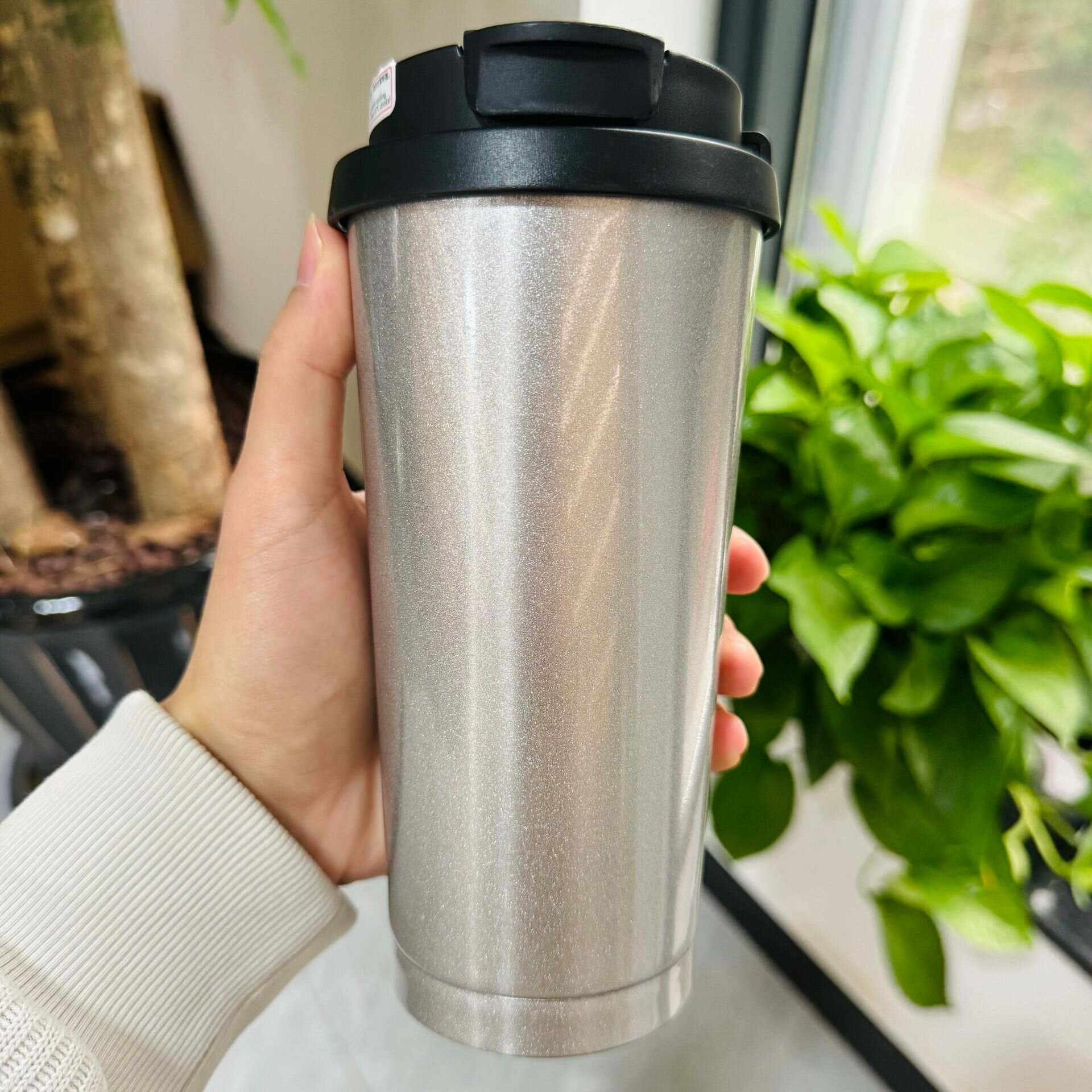 Автомобильная кружка для кофе с изображением ландышей, термобутылка для двух напитков из нержавеющей стали, женская бутылка для воды, бутылка для воды с принтом.