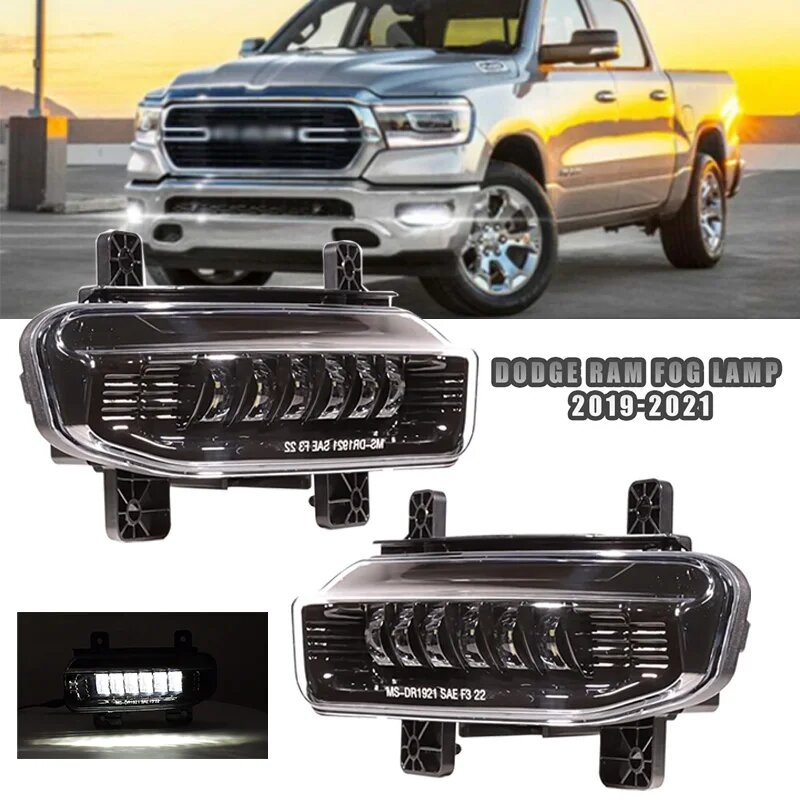 Супер яркие автомобильные светодиодные противотуманные фары для Dodge Ram 1500 2500 3500 2019 2020 2021, передний нижний бампер, лампы дальнего света