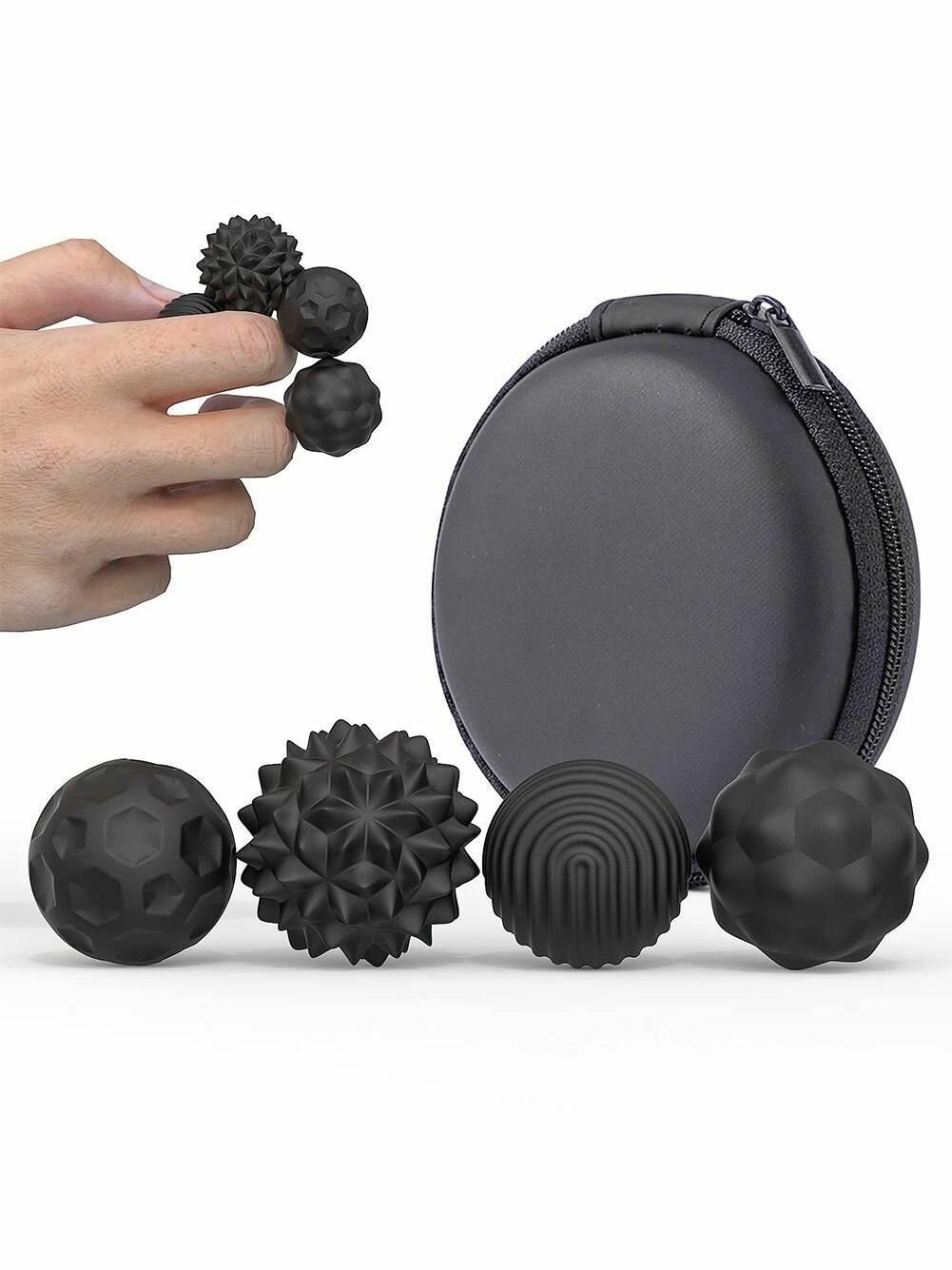 4/8 шт. магнитных сенсорных эластичных массажных мячиков-антистресс