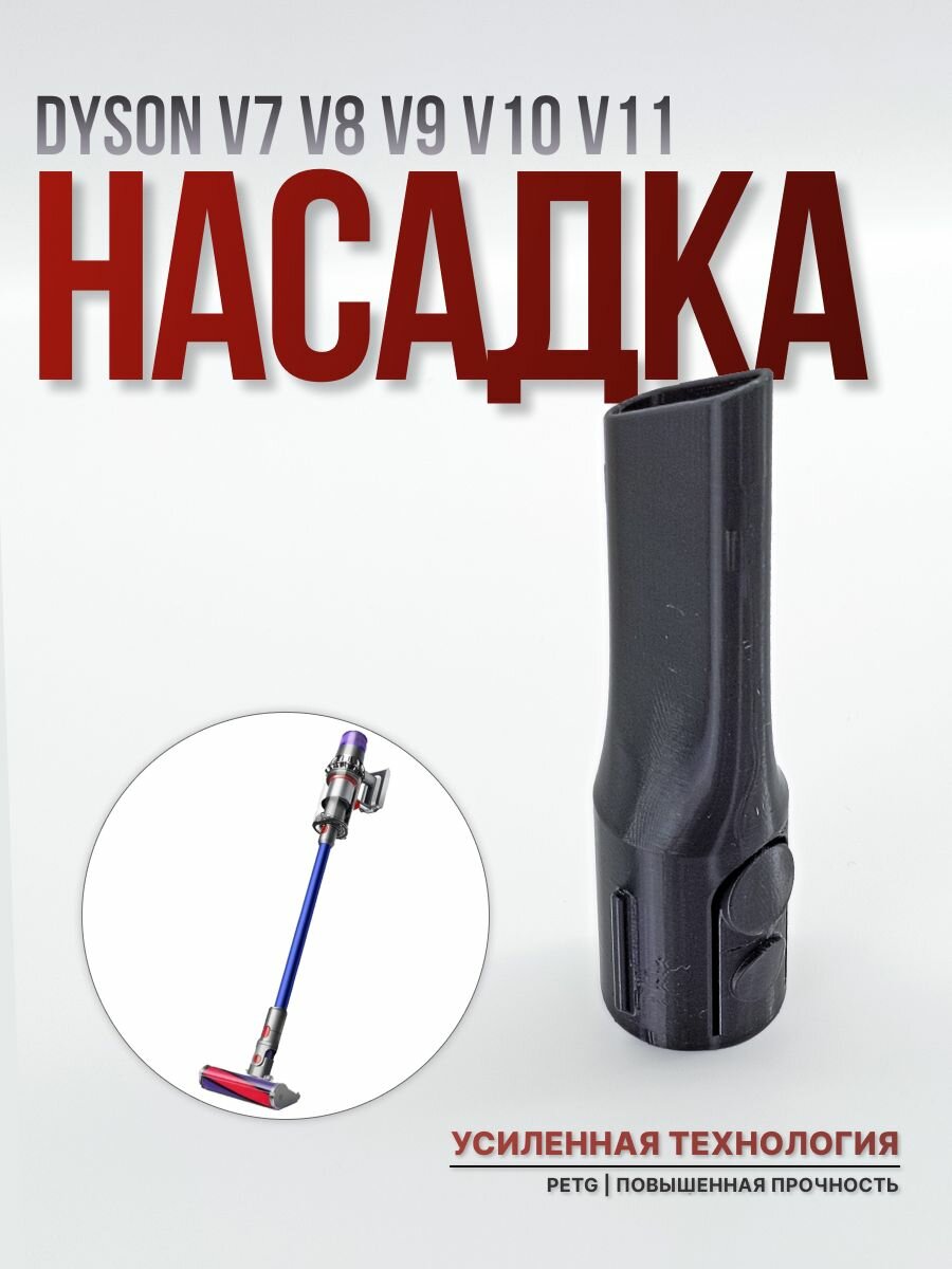 Насадка для пылесоса Dyson V7, V8, V9, V10, V11, черного цвета