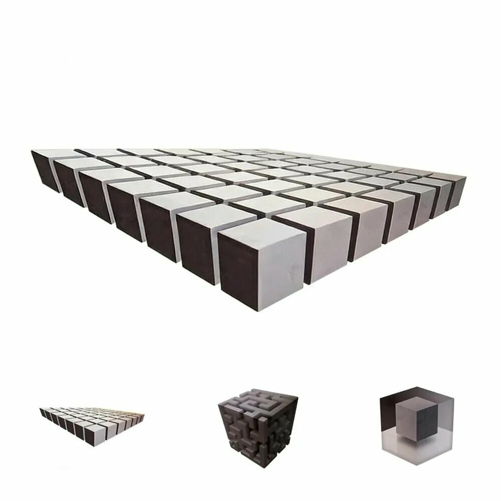 3D наклейка для стен кубик, объемный декор интерьера