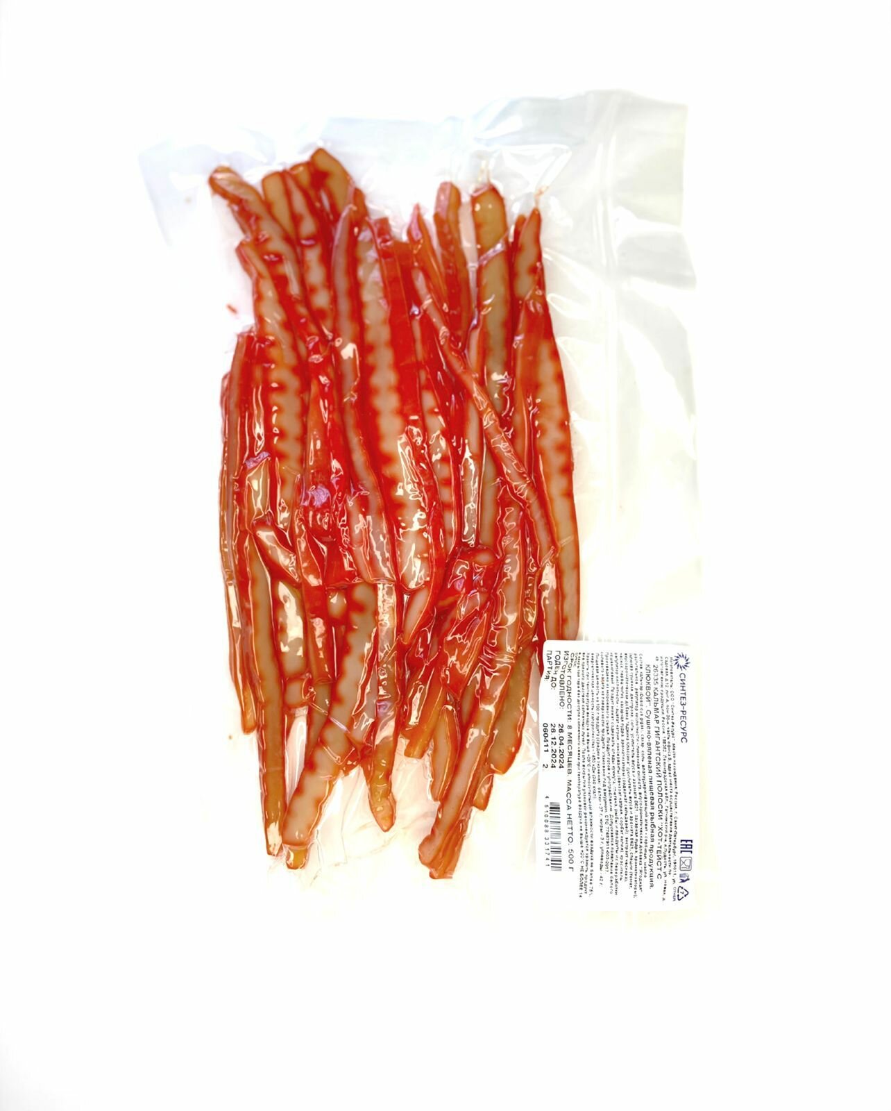 Кальмар с перцем Хот-тейст с клюквой 500г