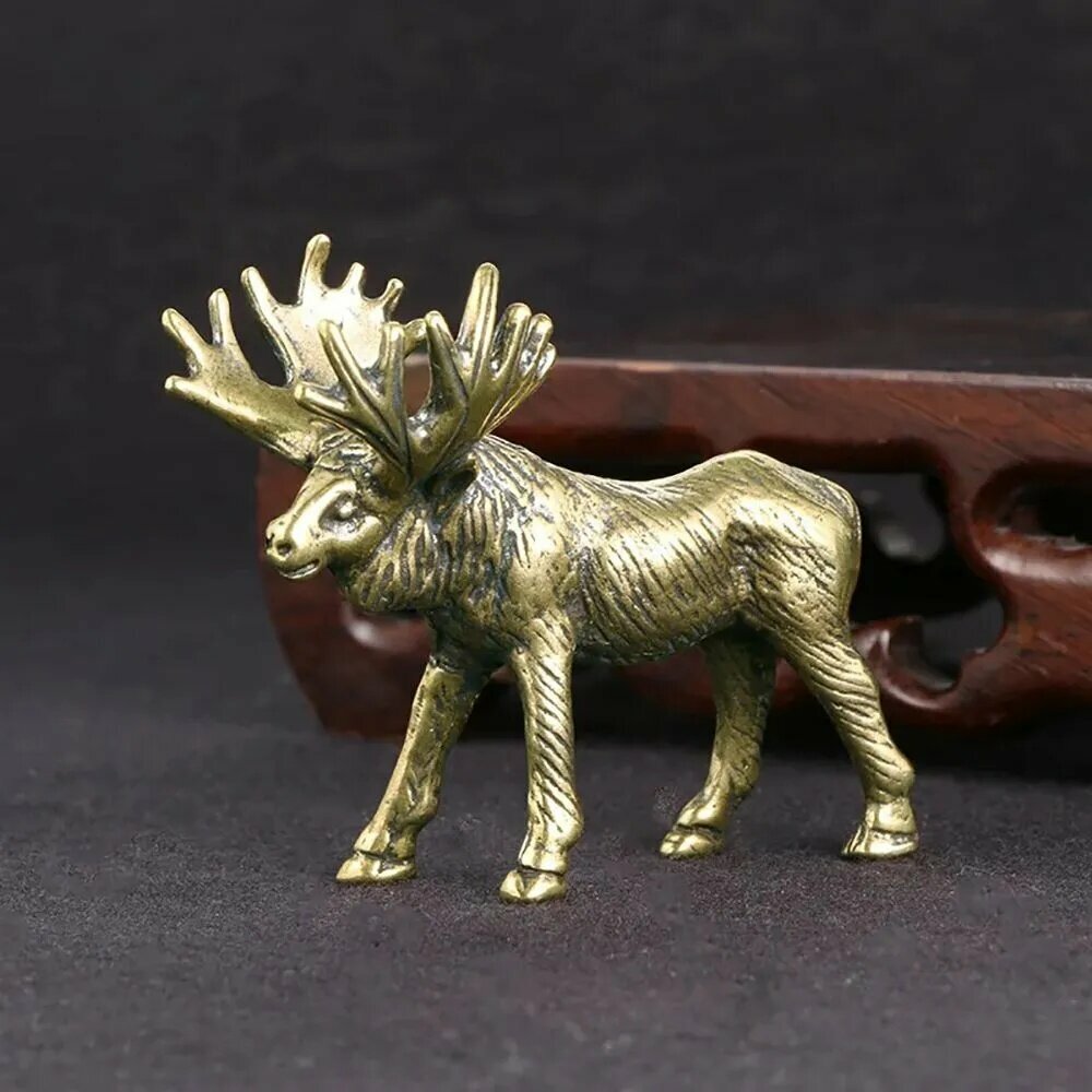 Скульптура Олень, Латунь, Бронза