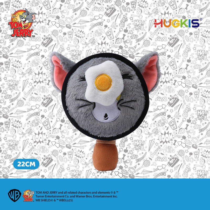 Оригинальная плюшевая игрушка Warner Tom and Jerry, кот Том, кукла с жареным яйцом, мышь Джерри, плюшевая фигурка с жареным сыром