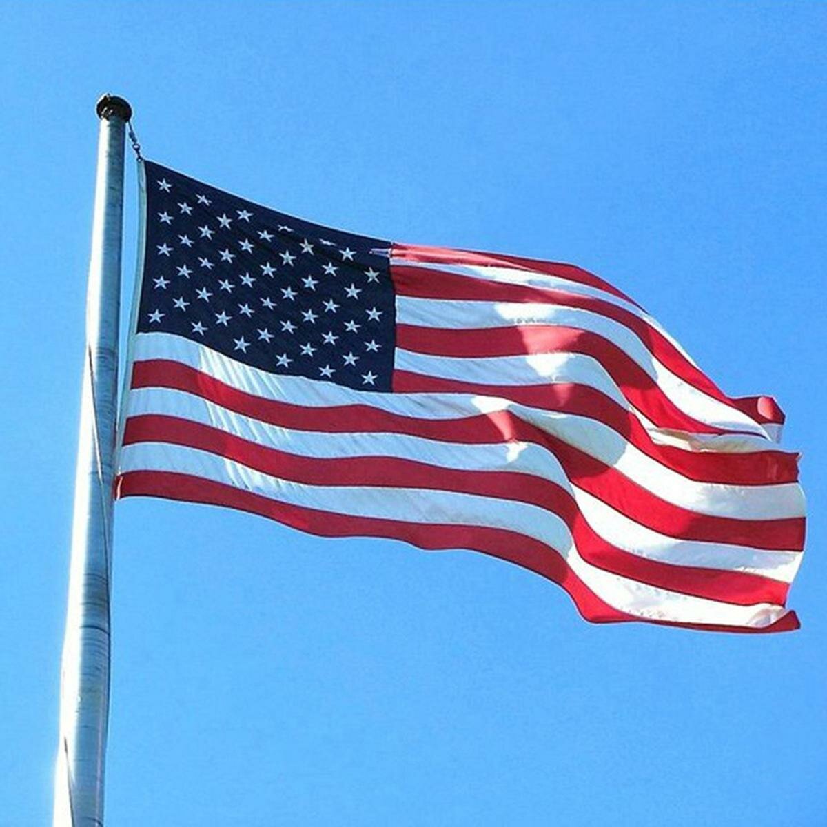 5*3 фута американских флагов люверсы США полиэстер флаг украшение двора 90*150 см MJ