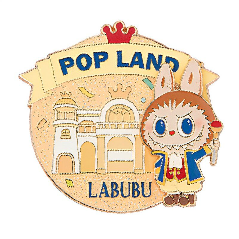 Магнит на холодильник унисекс POP MART, Amusement Park Collect, Confirmed-Labubu Fridge Magnet (Open)