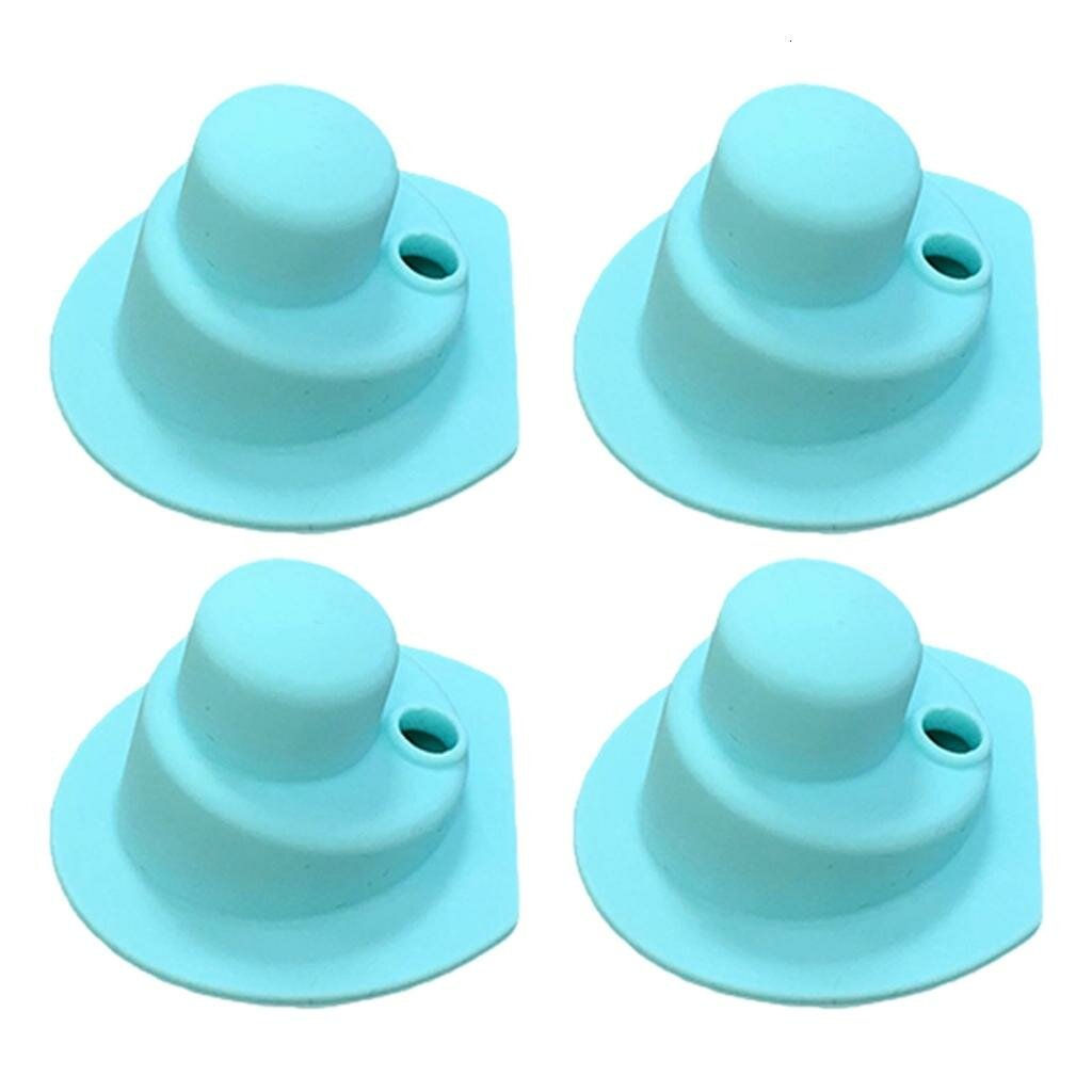 Комплект из 4 силиконовых уплотнителей для термосов, Синий