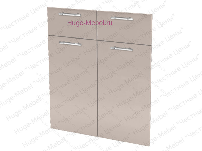 Кухонный фасад Ф-41-М Кофе с молоком (Ксения) Huge Mebel . Ширина 592 Высота 708. Кухонные фасады