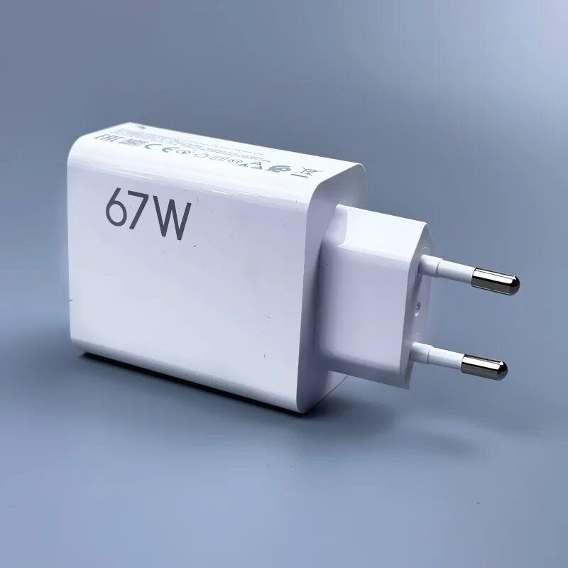 Зарядное устройство Xiaomi EU 67W для быстрой зарядки Redmi Note 11 Pro, кабель Only 67W EU charger