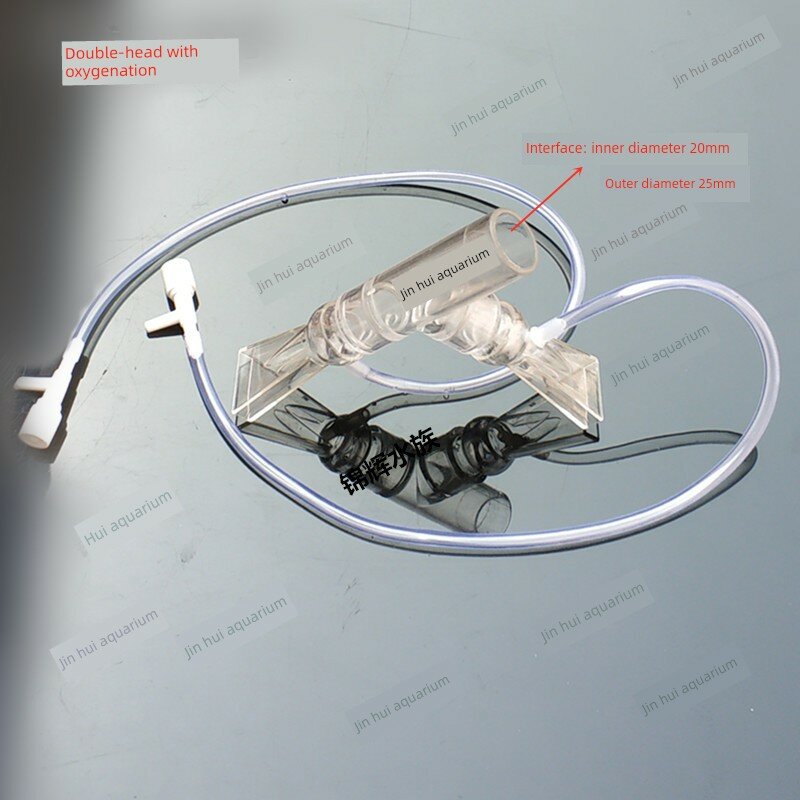 Аэратор для аквариума: прозрачная трубка Вентури с носовым соплом, бесшумная, для модификации системы оксигенации,