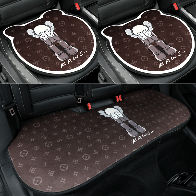 Подушка для автомобильного сиденья, зимняя дышащая хлопковая подушка с героями мультфильмов, модная брендовая подушка с