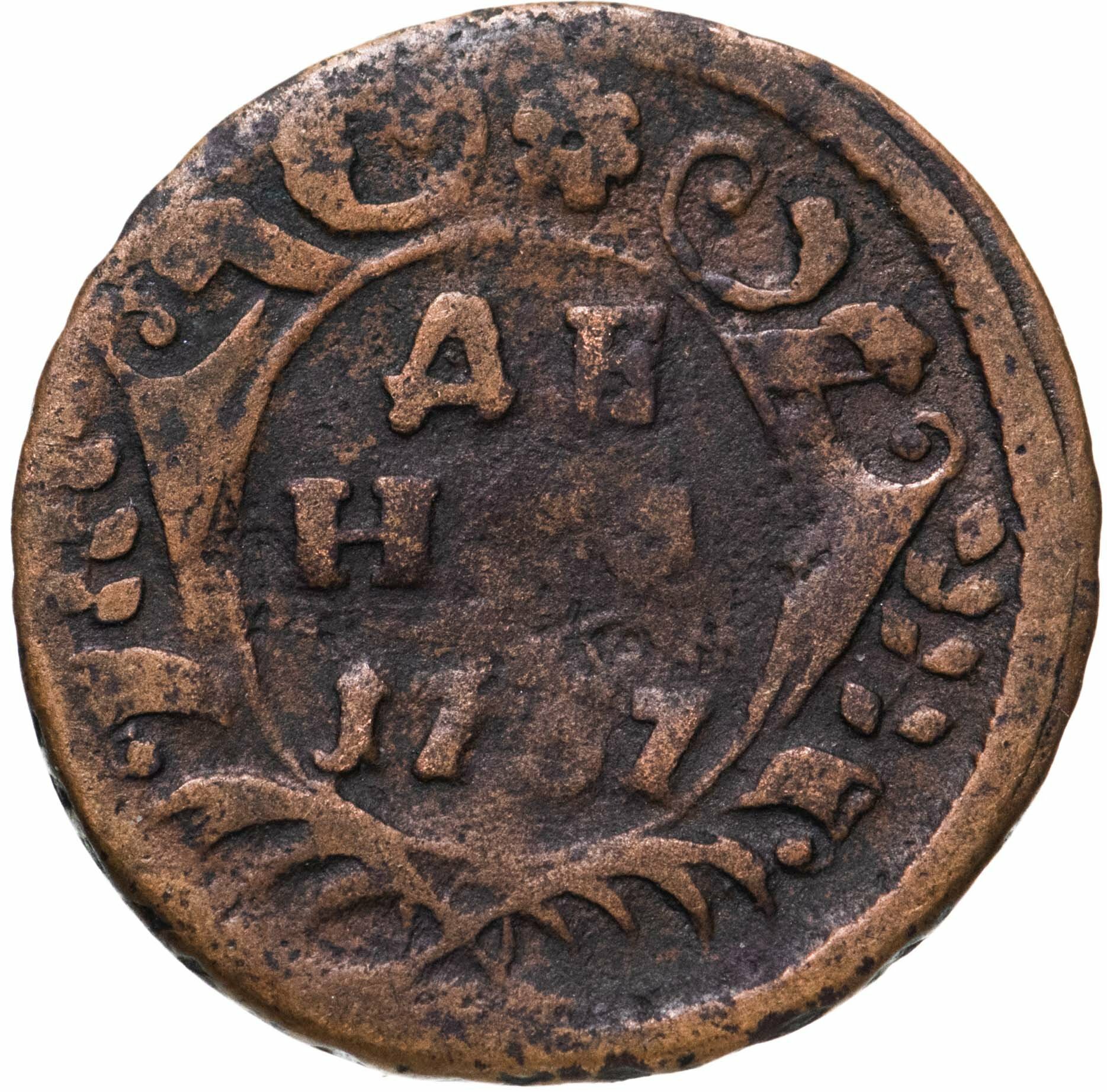 Денга 1737, Медь, в сохранности F