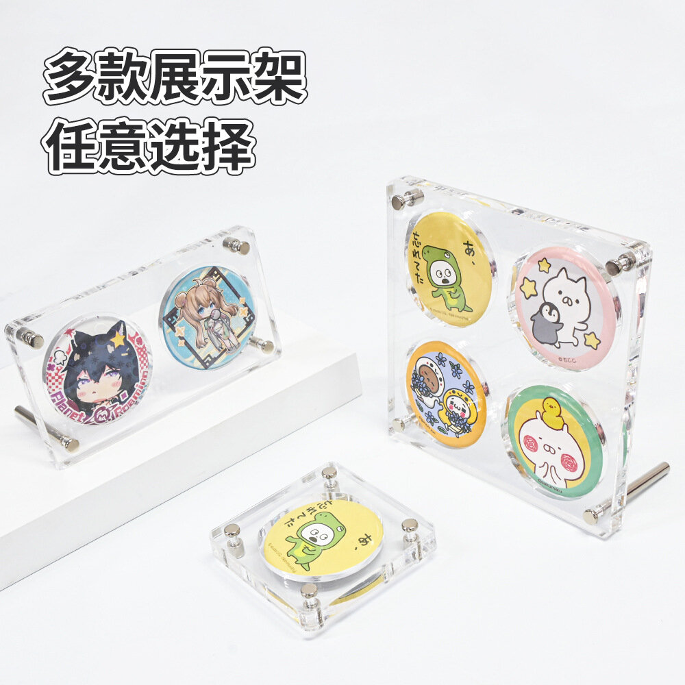 Акриловый стенд для бейджей, карточек, кирпичей, прозрачный настольный стенд для хранения, стенд для аниме и периферийных устройств