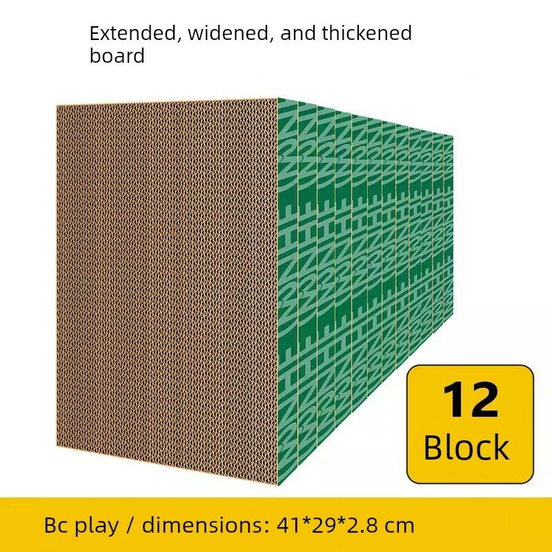 Когтеточка для кошек, из гофрированного картона, большая прямая доска, настенная, устойчивая к царапинам,