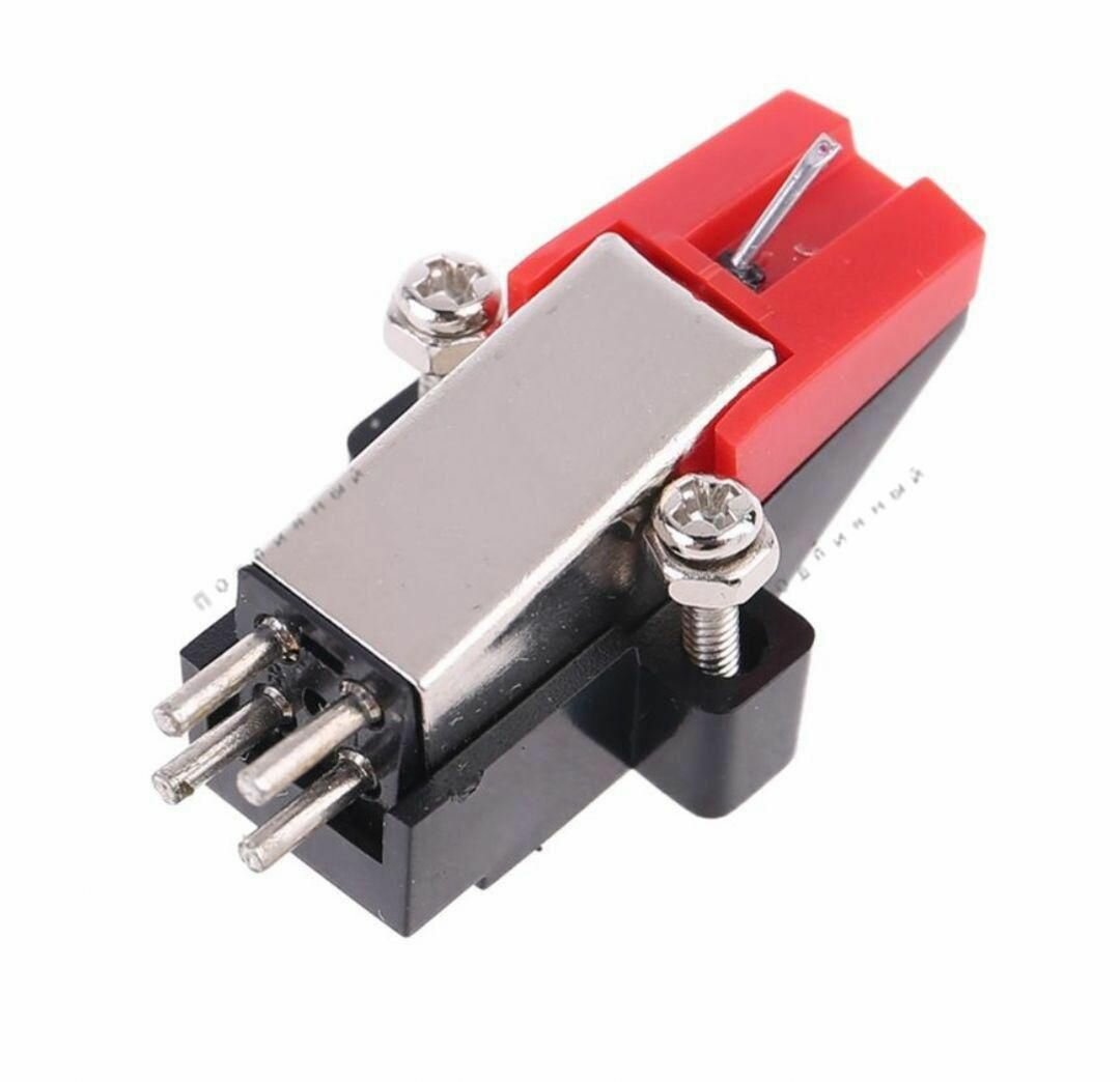 Универсальная магнитная головка звукоснимателя для проигрывателей пластинок фирм Вега, Радиотехника, Электроника, Sony, Numark, Philips, Crosley-CH