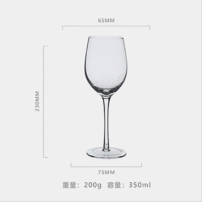 Кристальное стекло для вина с эффектом ледяного треска, ручная работа, бокал для шампанского, креативный пузырьковый коктейльный бокал