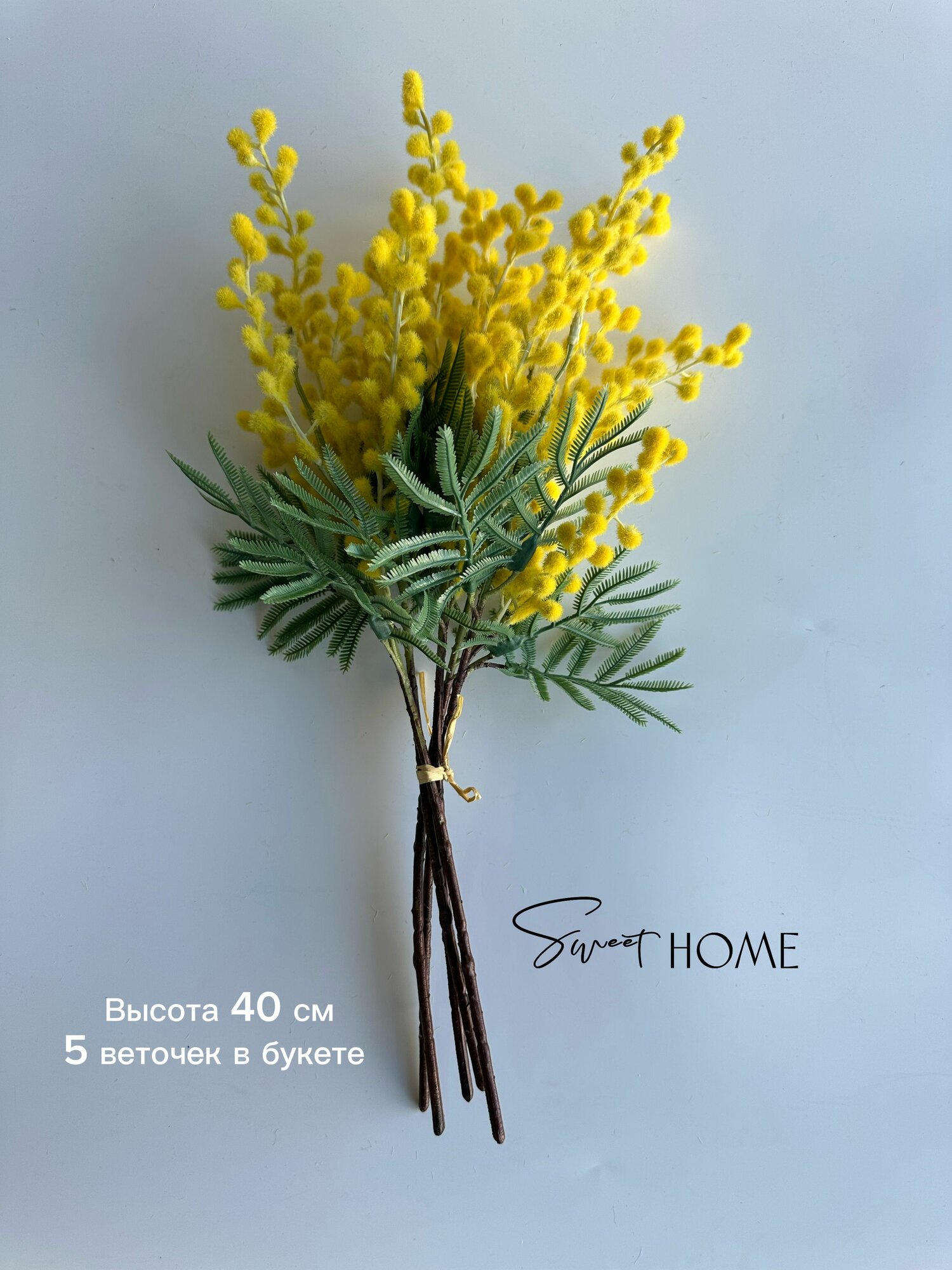 Мимоза 5 веточек 40 см