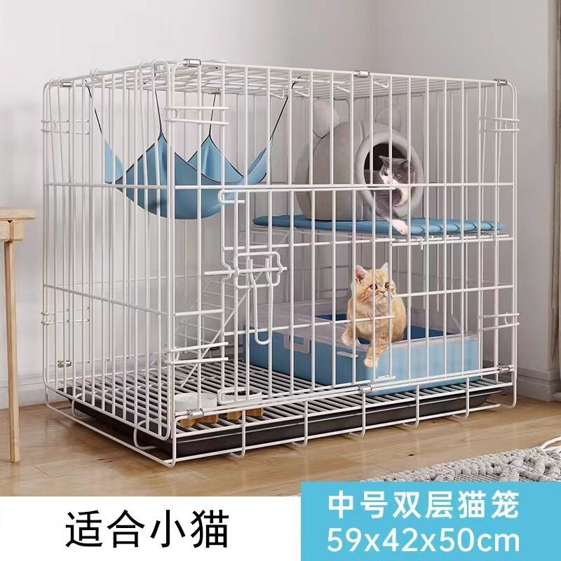 Клетка для кошек для домашнего использования, внутренняя, очень большая, с интегрированным туалетом, кошачий замок, клетка для кошек, домик для лазания