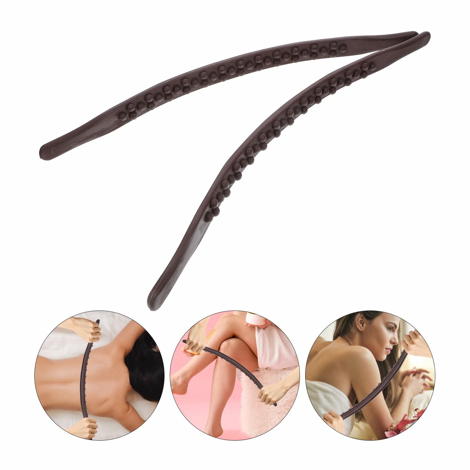 Массажная палочка с 37 шариками из пластика для массажа всего тела набор из 2 шт