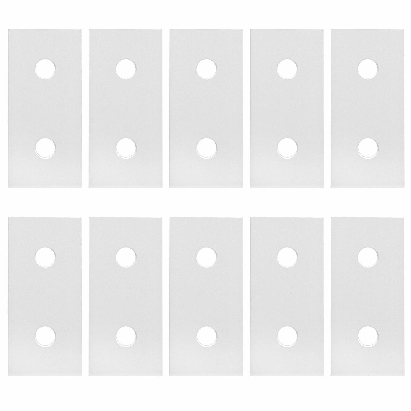 10 шт. соединительных пластин из алюминия, плоских, для вертикального соединения, инструмент 3030‑2 отверстия