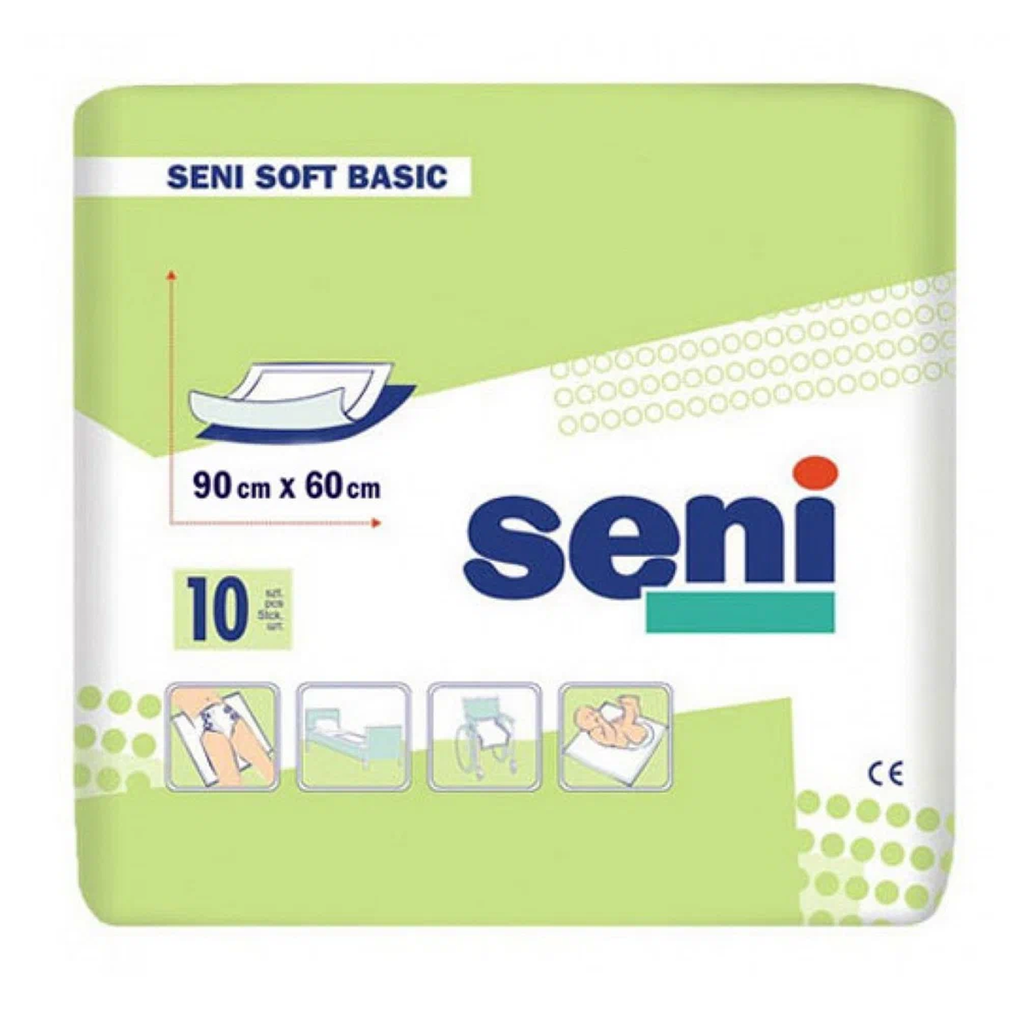 Сени софт бейсик пеленки впитывающие 90х60см N10