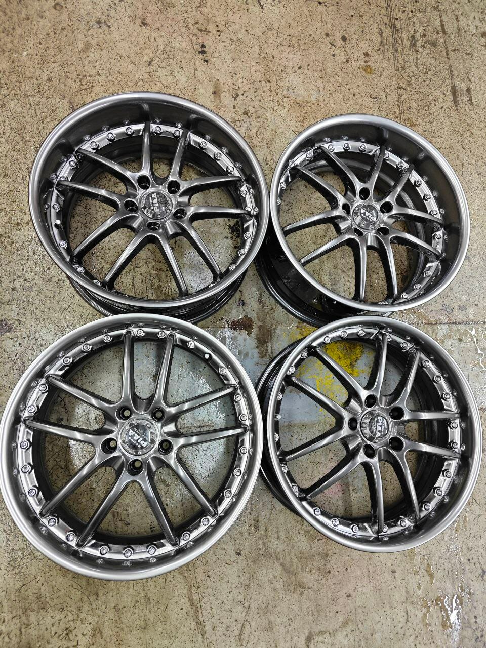 Кованые БУ диски Piaa 8×R19 и 9×R19 5×114.3 разноширокие