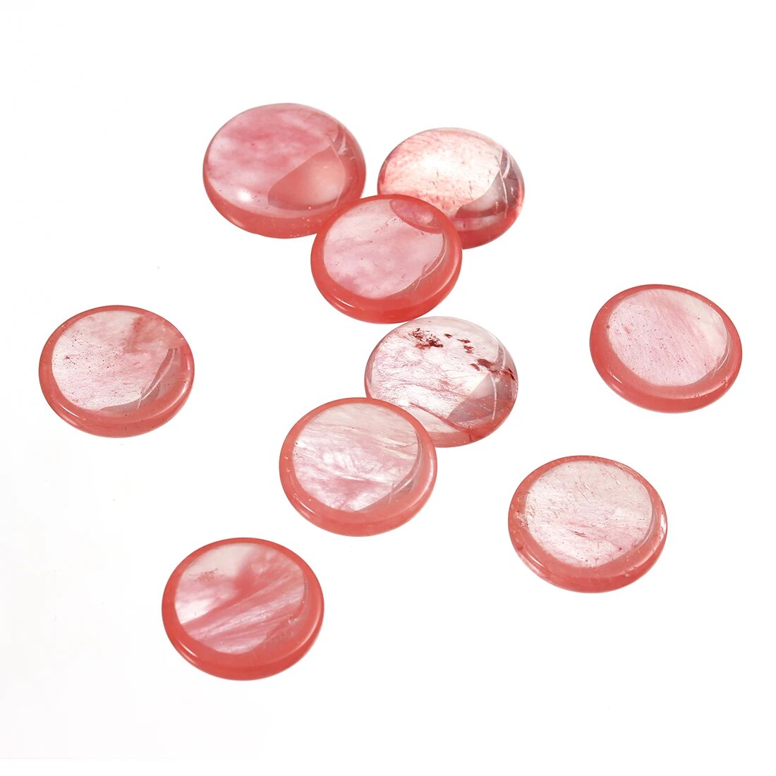 Кабошоны из натурального камня Тиparts 4-25 мм аметист тигровый глаз агат Розовый, 4mm 10pcs, F5423