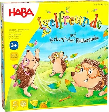 Детская настольная игра Haba - " Ёжики: Цветная примерка", от 3 лет - 305587