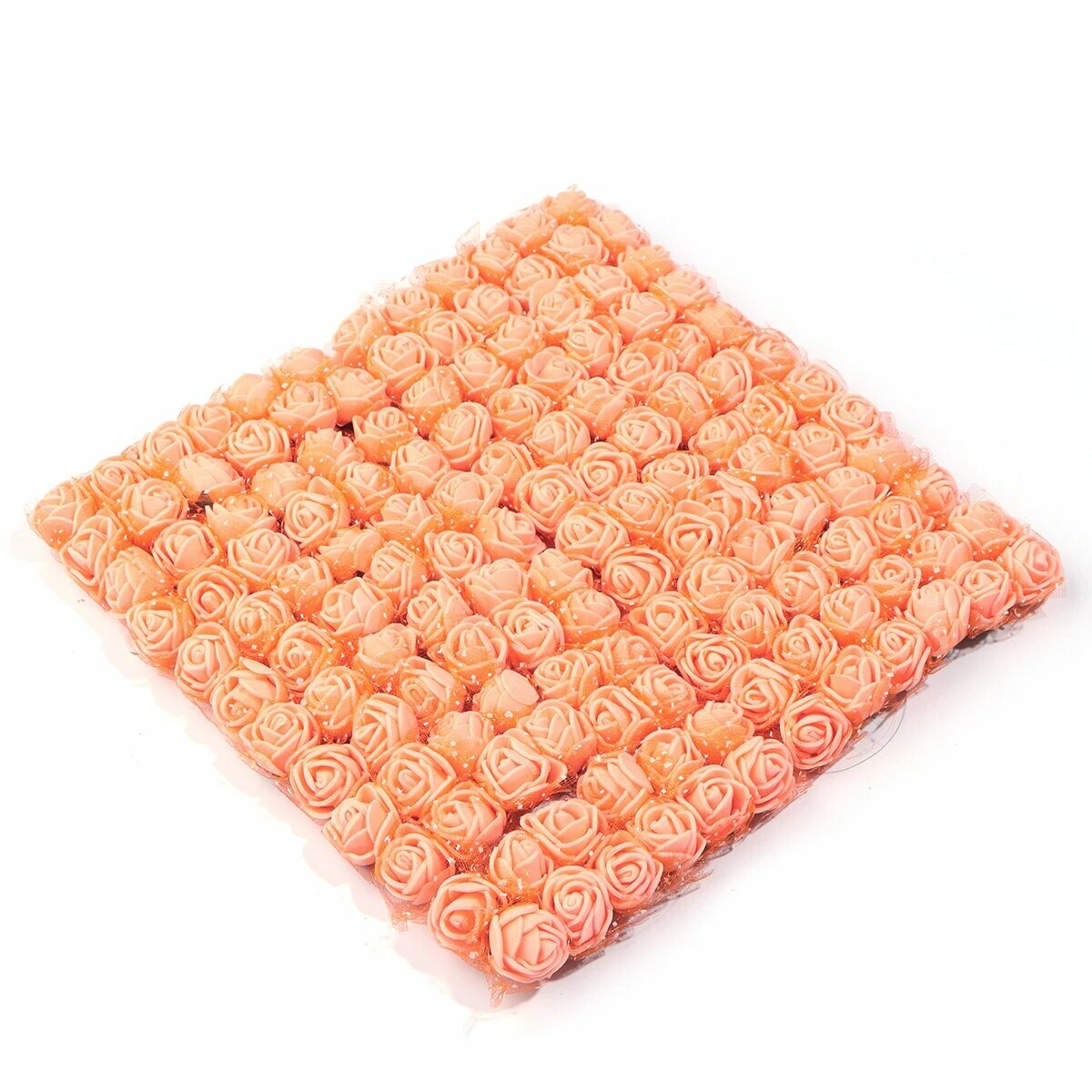 Искусственные розы Light Orange 1,7 см для рукоделия