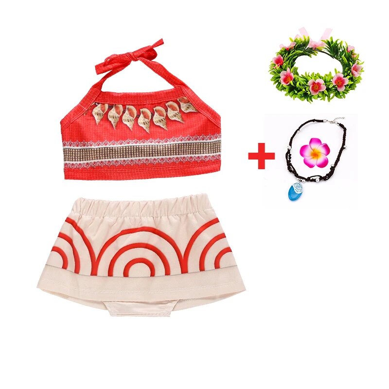Костюм Моаны Disney, Size 80(9-18M), Красный, Style H