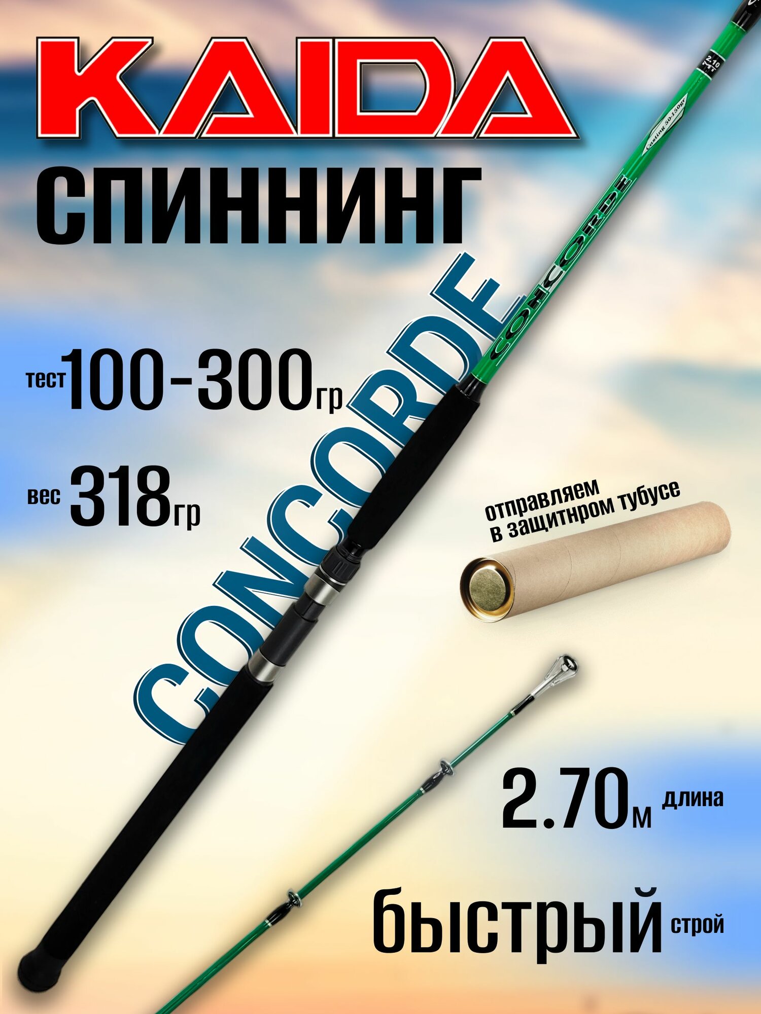 Спиннинг Kaida CONCORDE 2.70м 100-300гр